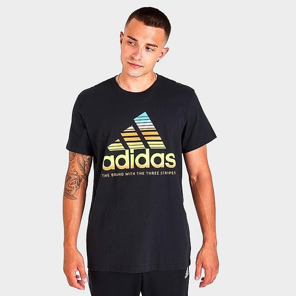 adidas | Shirts | Adidas Badge Of Sport Gradient Graphic Mens Tshirt ...
